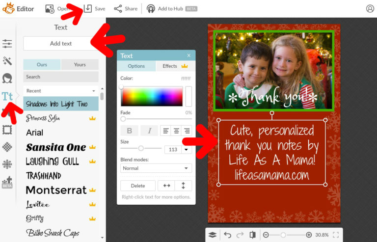 How To Make Cute, Personalized Thank You Notes – My Life As A Mama